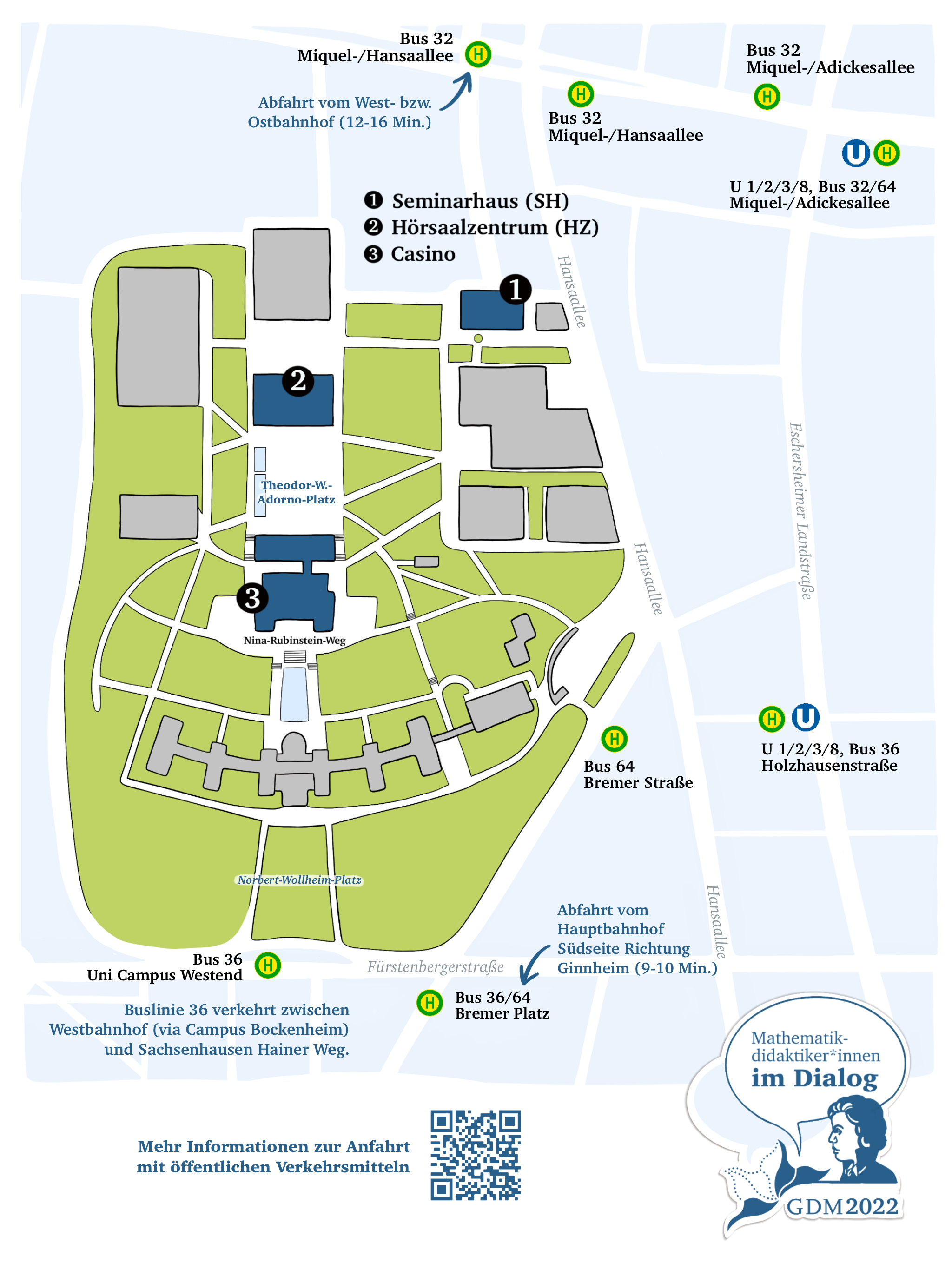 Lageplan Campus Westend